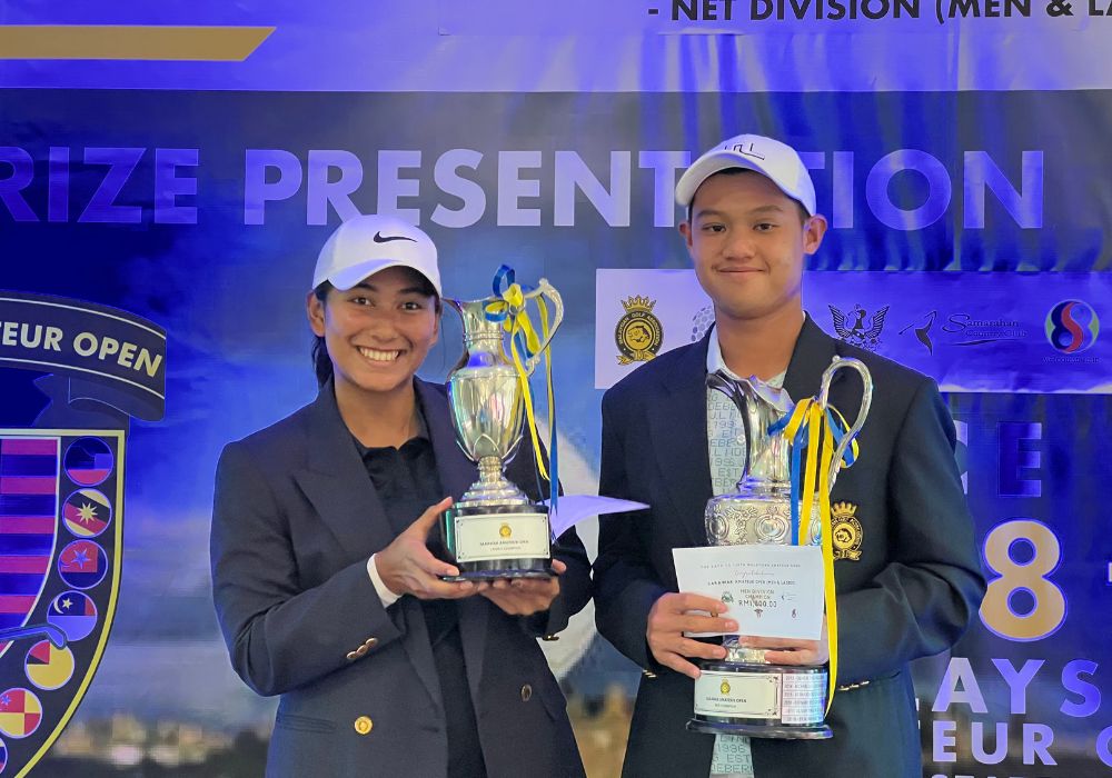 Anson Yeo and Amalia Shahzan clinch Sarawak Amateur Open men's and ladies' titles